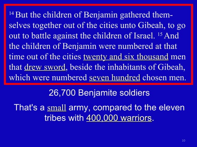 Judges 20a Send Judah First | PPT