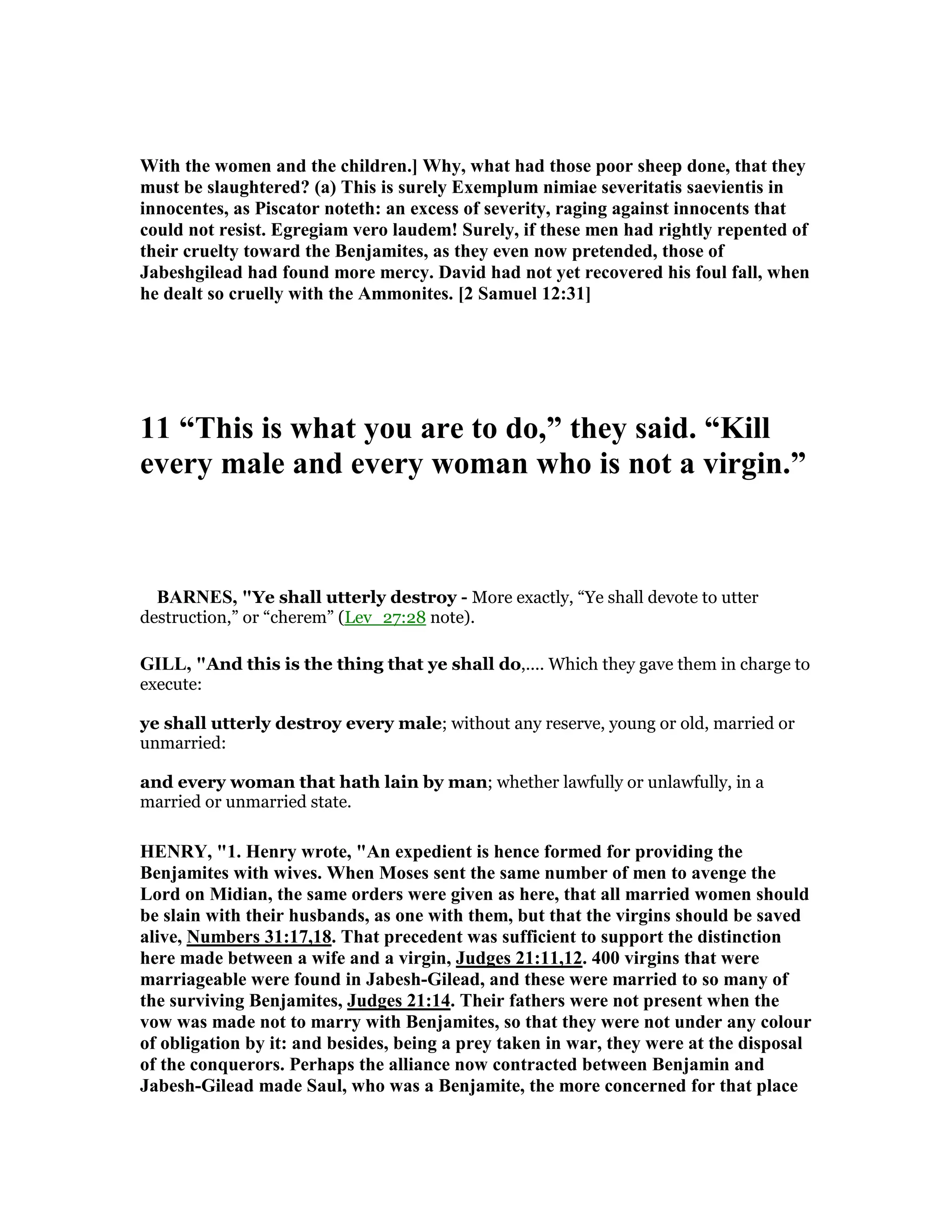 Judges 21 Commentary Pdf