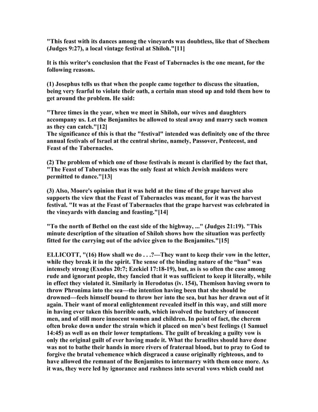 Judges 21 Commentary Pdf