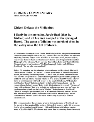 Judges 7 Commentary