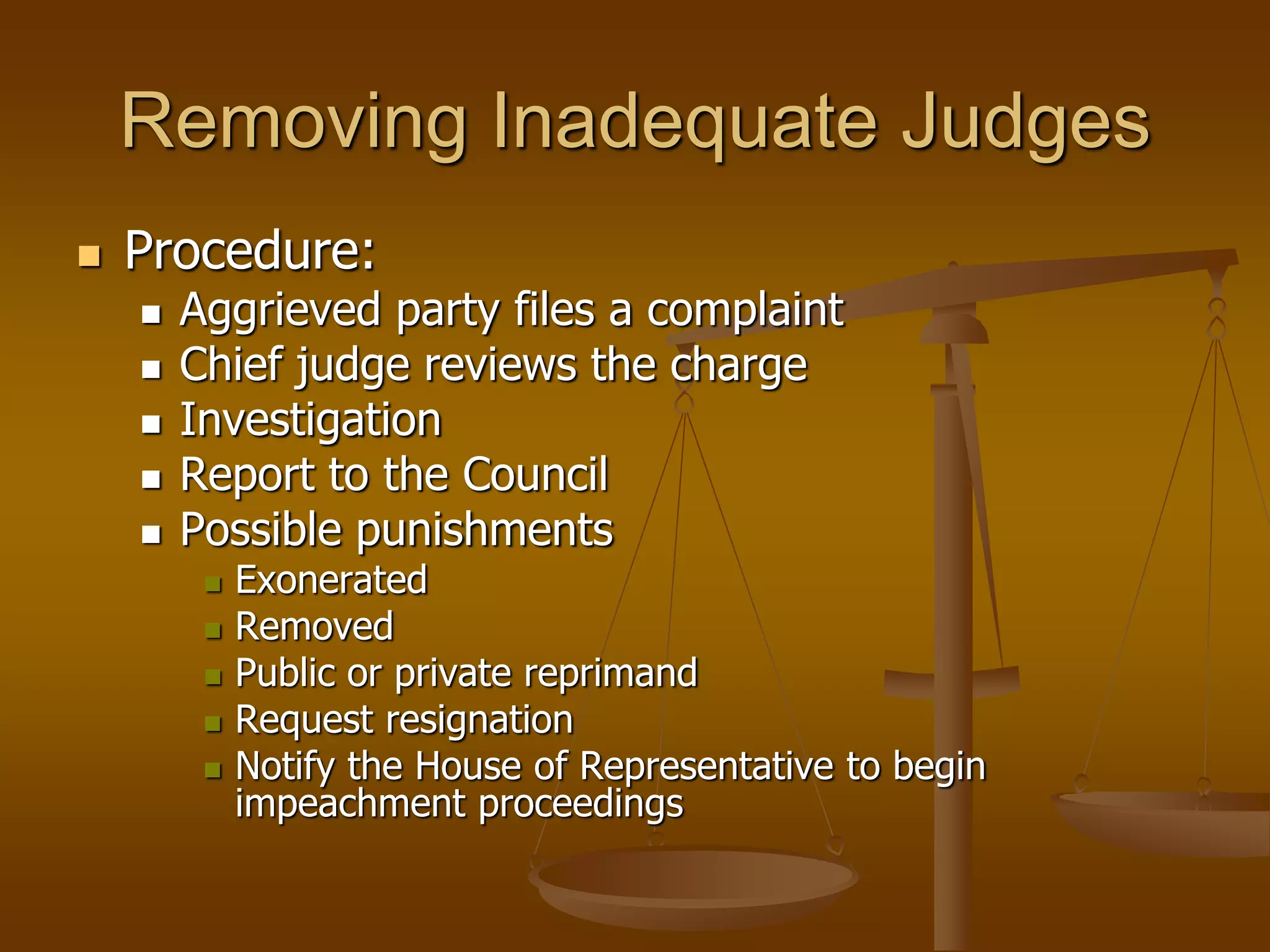 Judges and judicial performance | PPTX