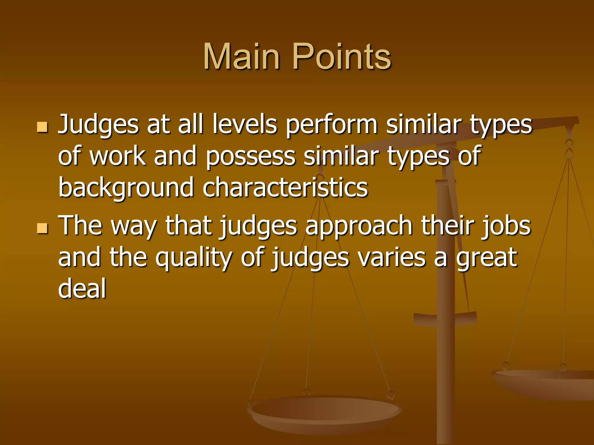 Judges and judicial performance | PPTX