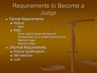 Judges and judicial performance | PPTX