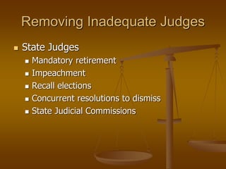 Judges and judicial performance | PPTX