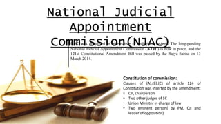 Judges appointment system | PPTX