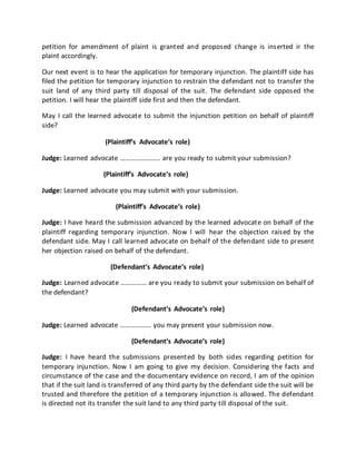 Judges role final in civil suit | PDF