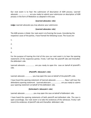 Judges role final in civil suit | PDF