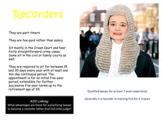 Judges (role and qualifications) 2013 | PPTX | Legal Services Industry ...