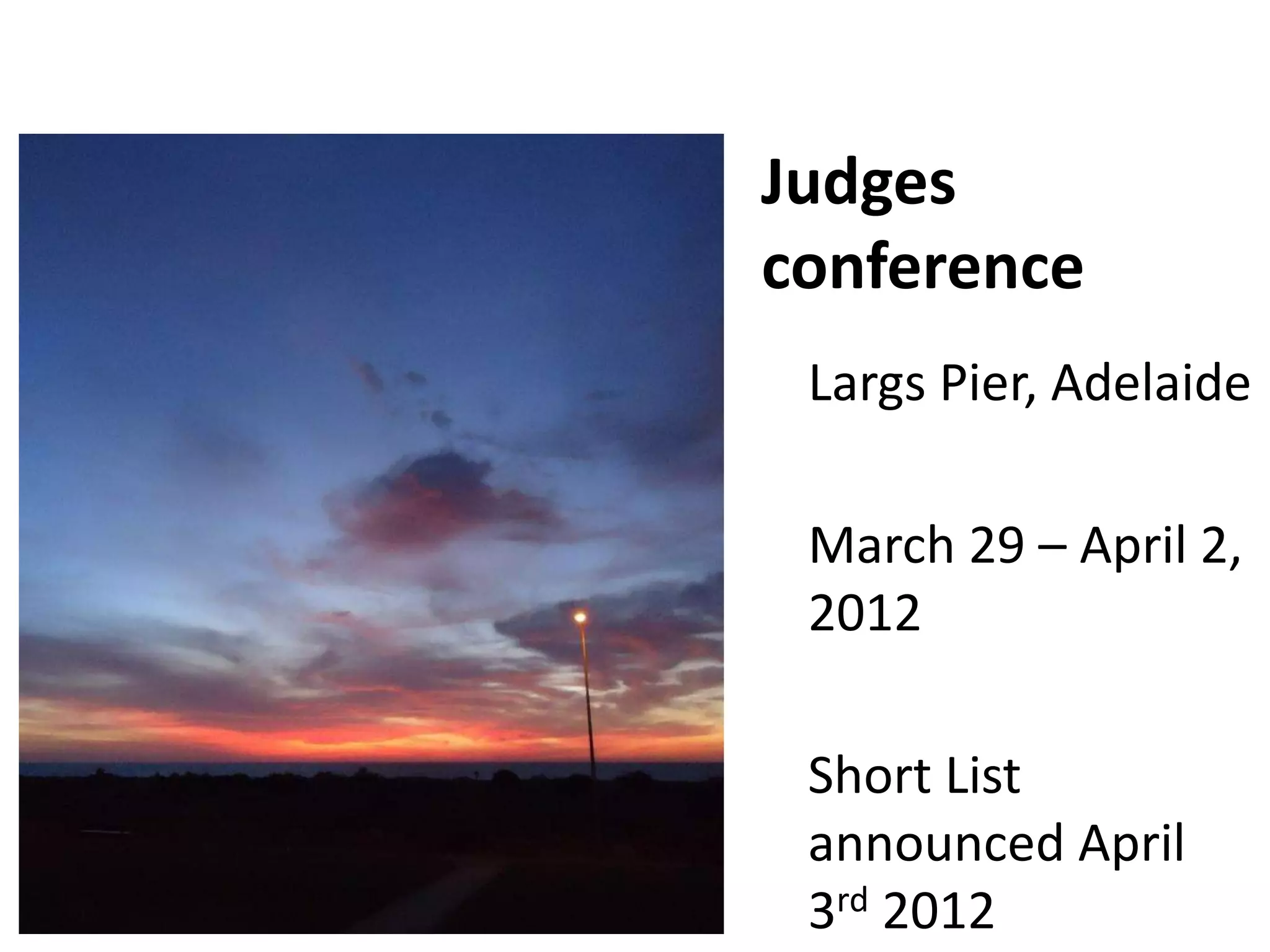 NSW Judges talk 2012 Jill Bruce | PPT