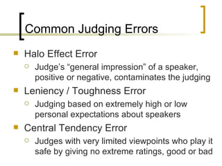 Judging Speech Contests | PPT