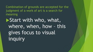 Judging a work of art | PPTX