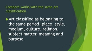 Judging a work of art | PPTX