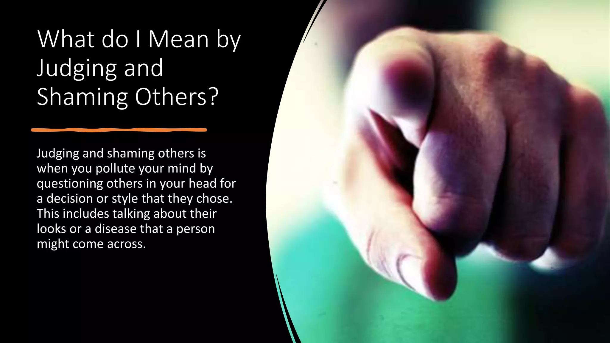 Judging Others. | PPTX