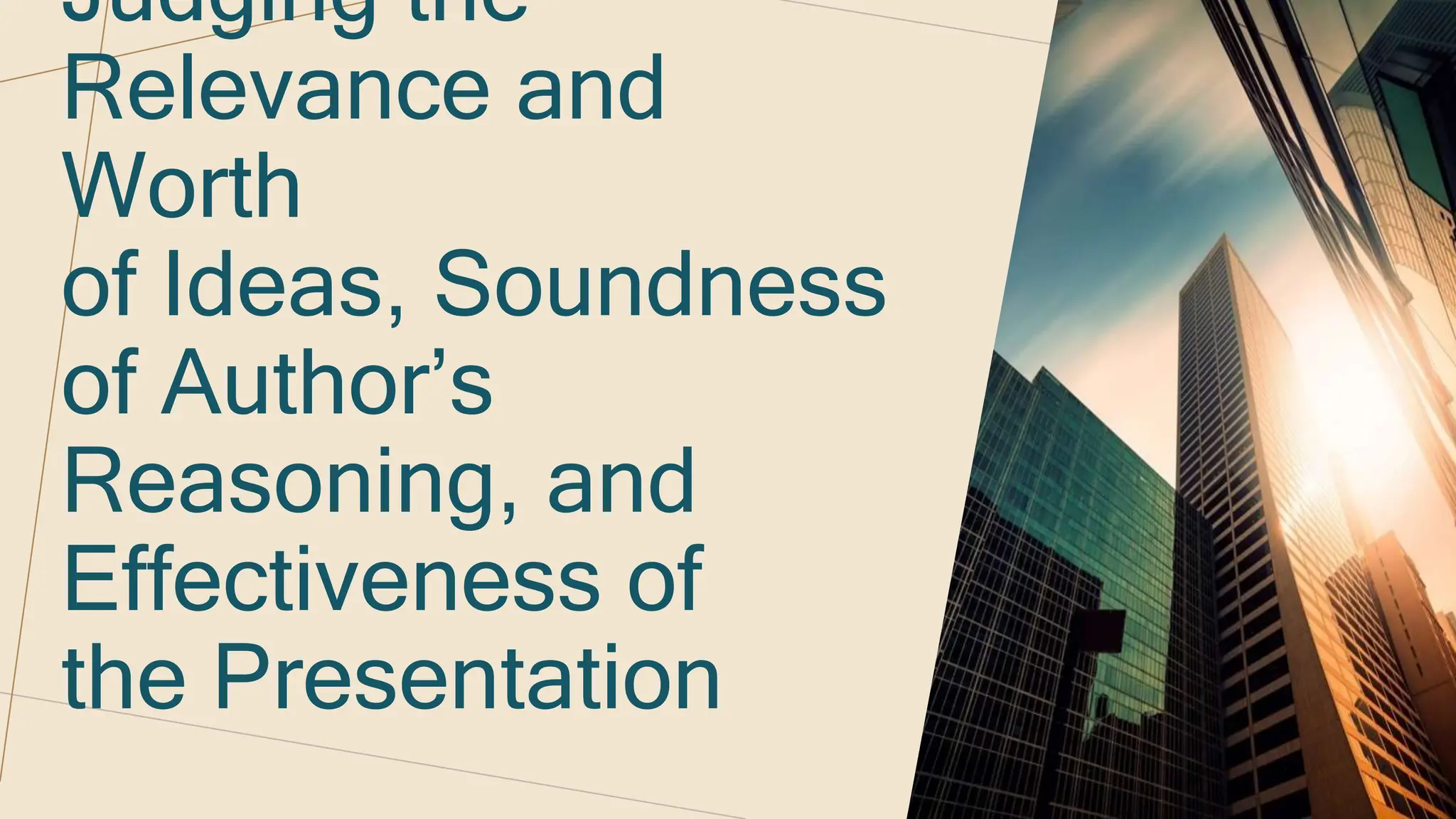 Judging the Relevance and worth of ideas part 2.pptx