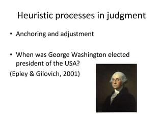 Judgment and decision making | PPTX