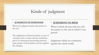 judgment and its kinds cpc ppt to study hard | PPTX