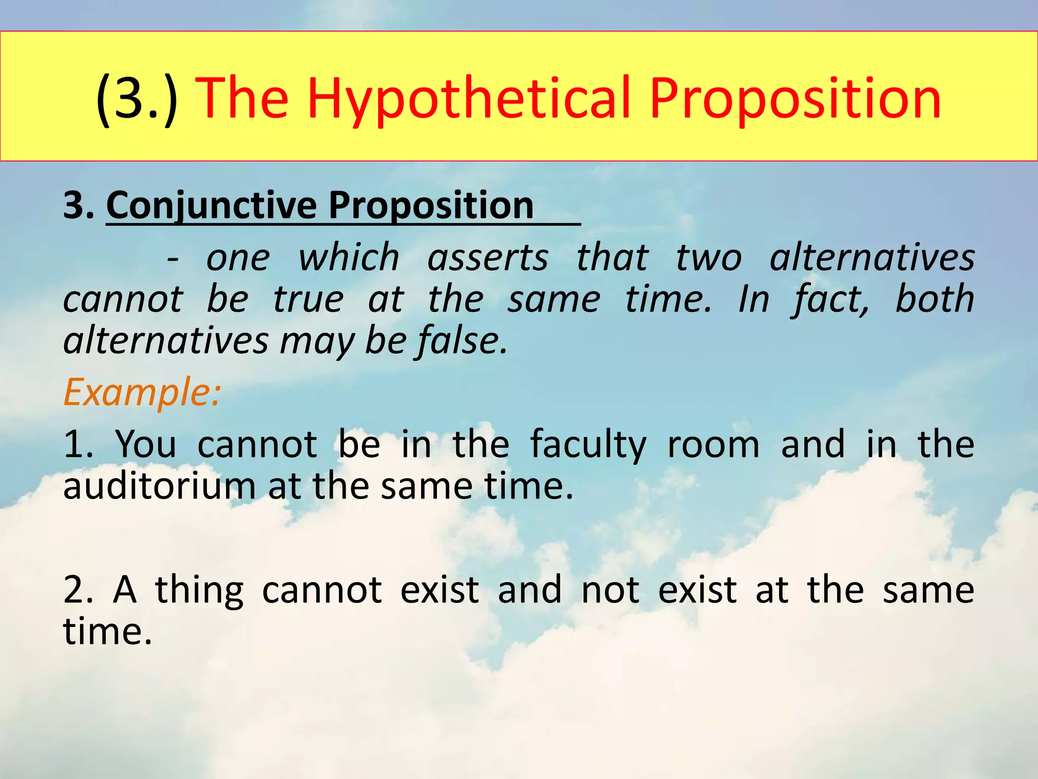Judgment and proposition or logical statement | PPTX