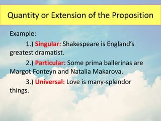 Judgment and proposition or logical statement | PPTX