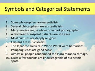 Judgment and proposition or logical statement | PPTX