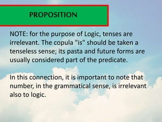 Judgment and proposition or logical statement | PPTX