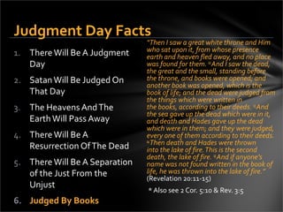 The Redemption Story: Judgment Day | PPT