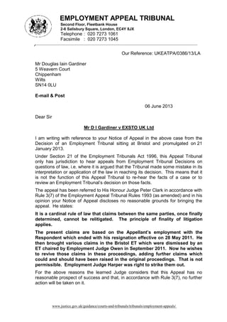 Judgment EAT judge peter clark | PDF