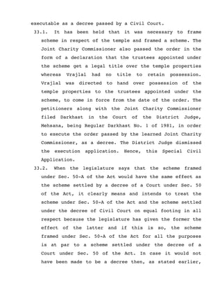Judgments on Bombay Public Trust Act (relvant for state of Gujarat) | PDF