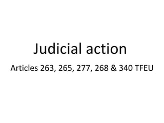 Judicial action | PPT