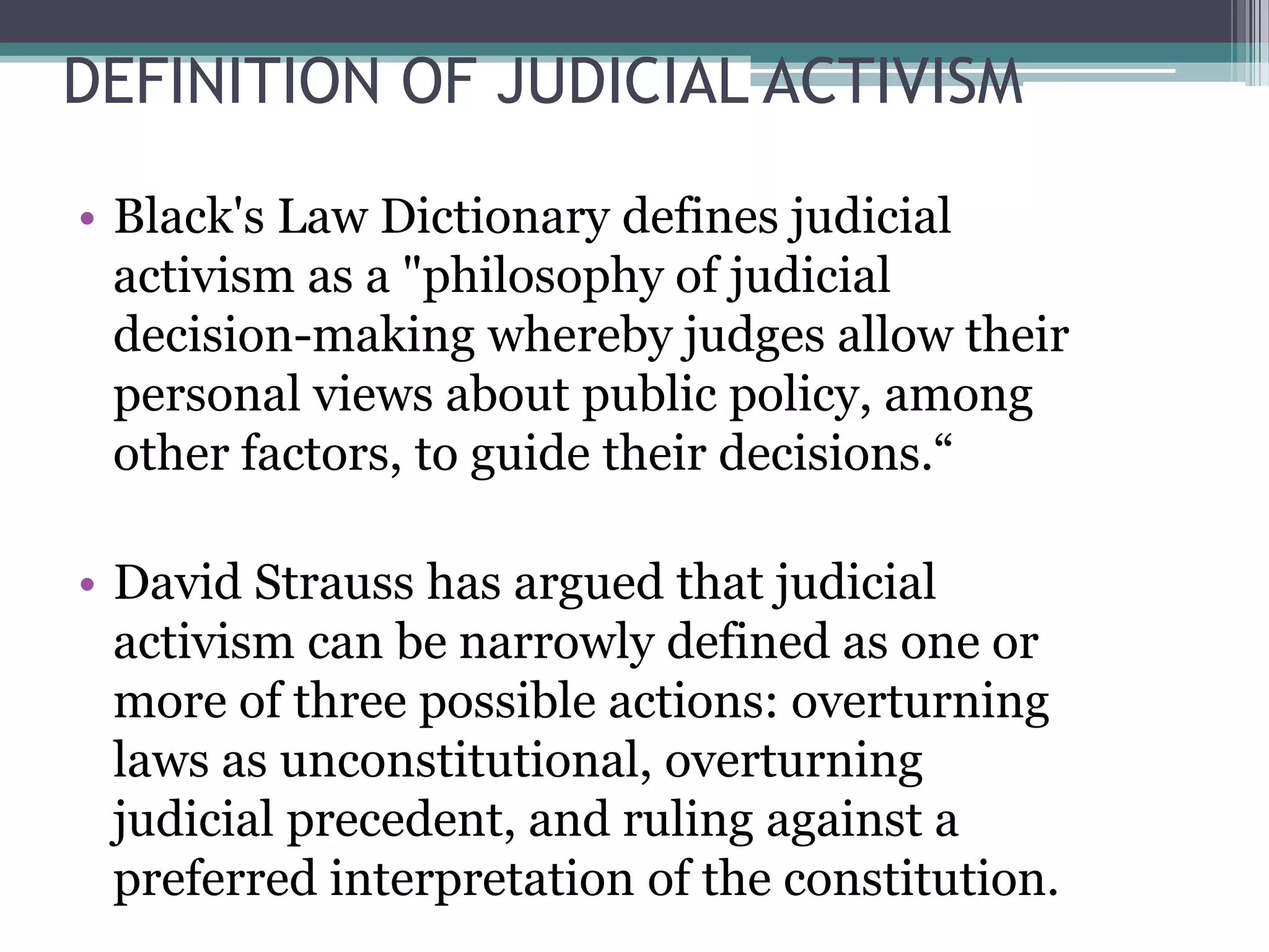 Judicial activism | PPTX