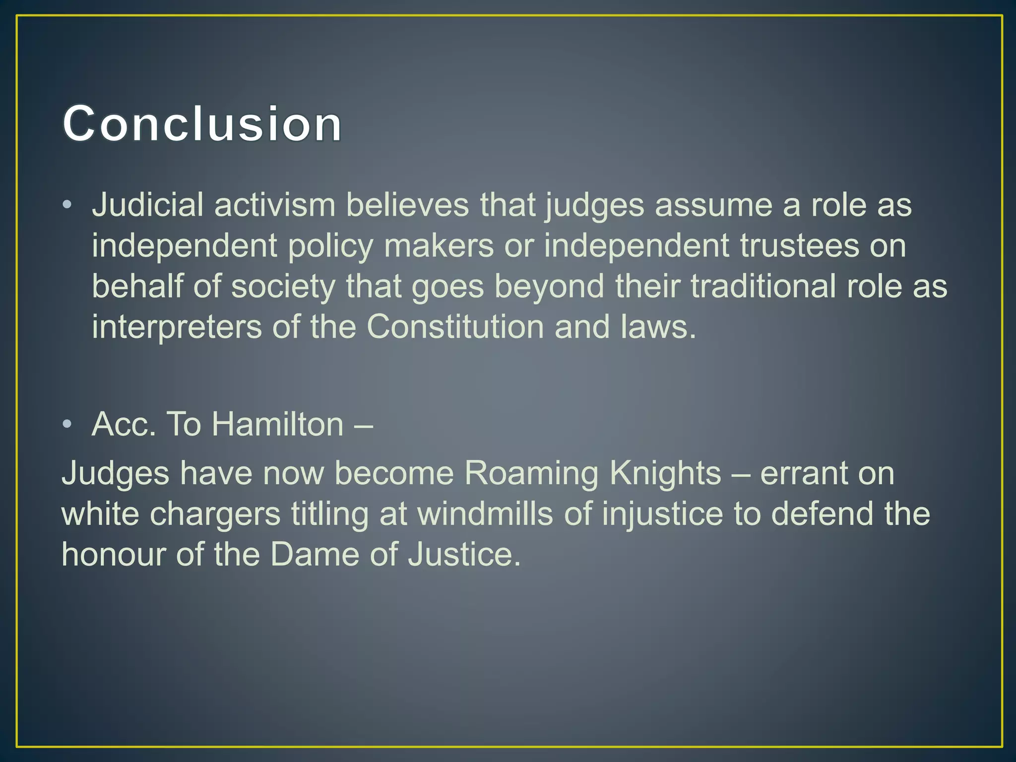 Judicial activism | PPTX