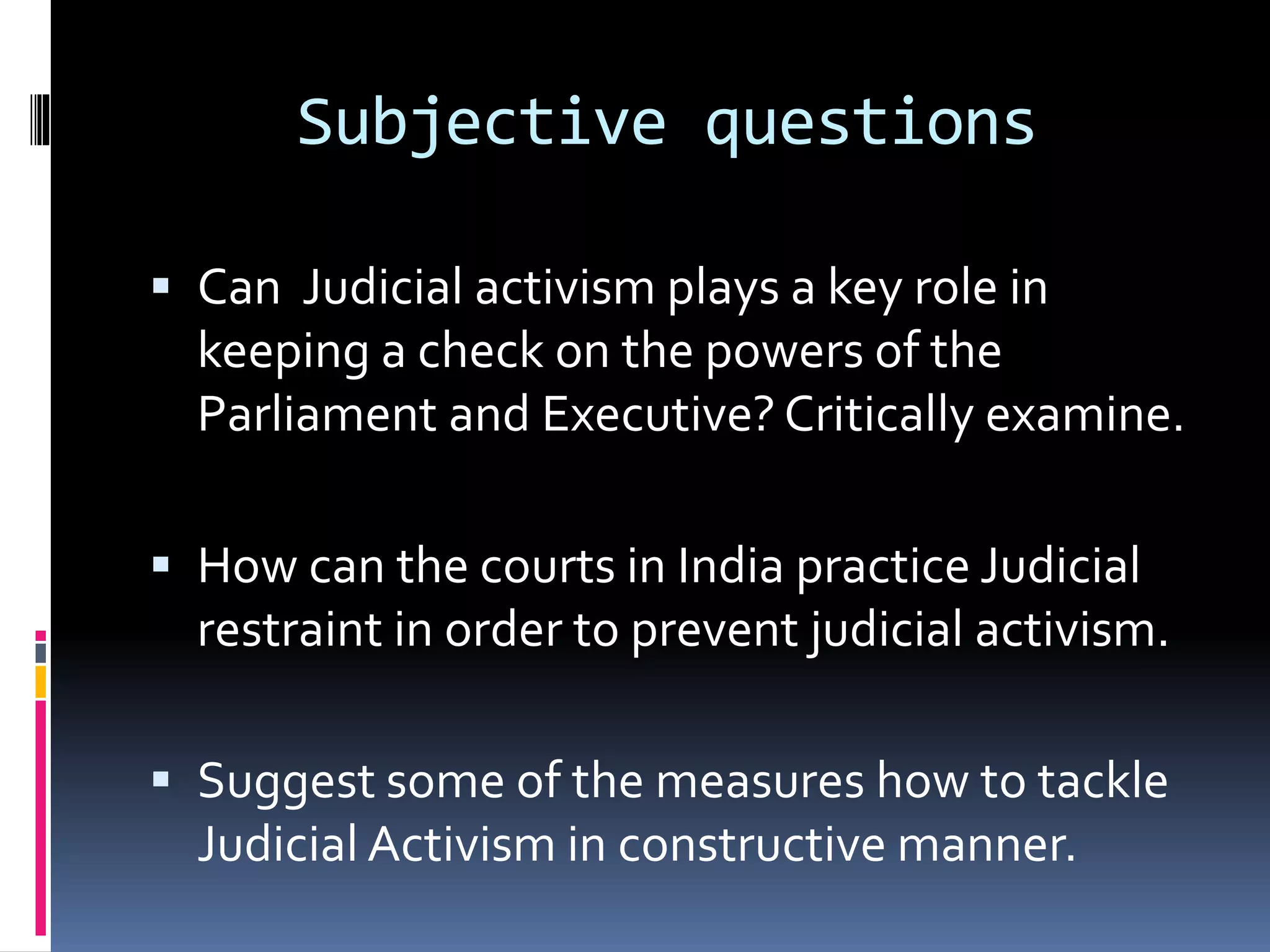Judicial activism | PPTX
