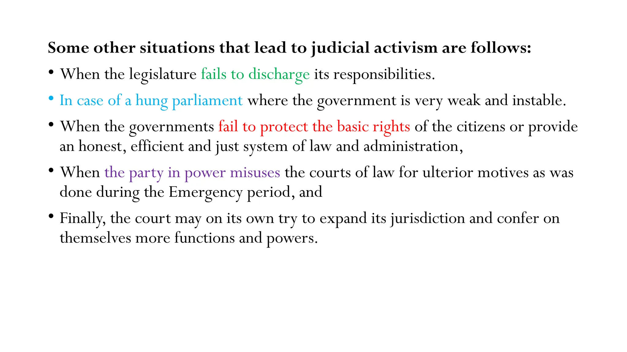 Judicial Activism - History, origin and causes.pptx