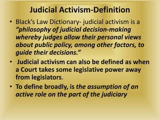 Judicial Activism