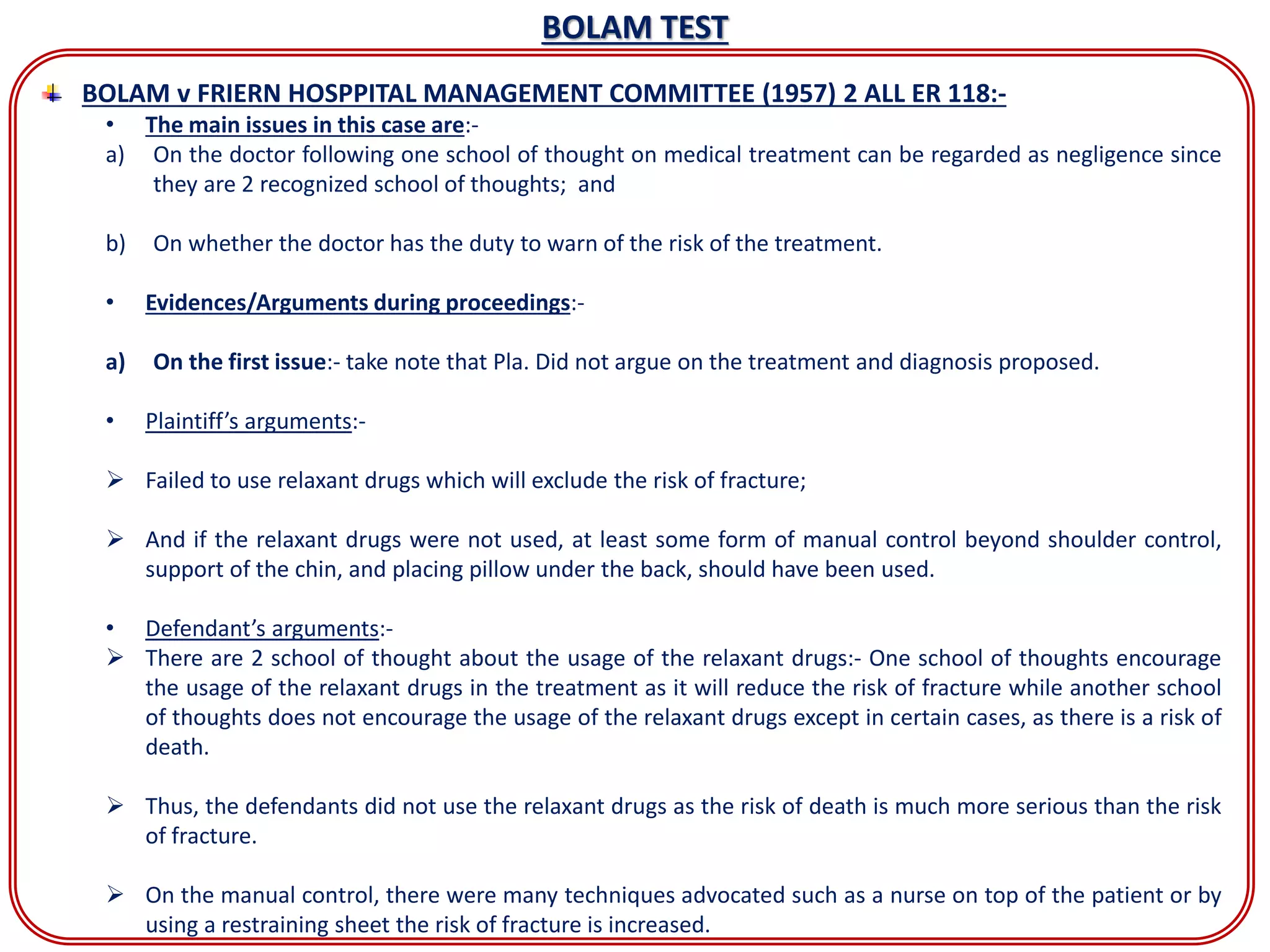 Judicial approach in medical negligence in malaysia | PPTX