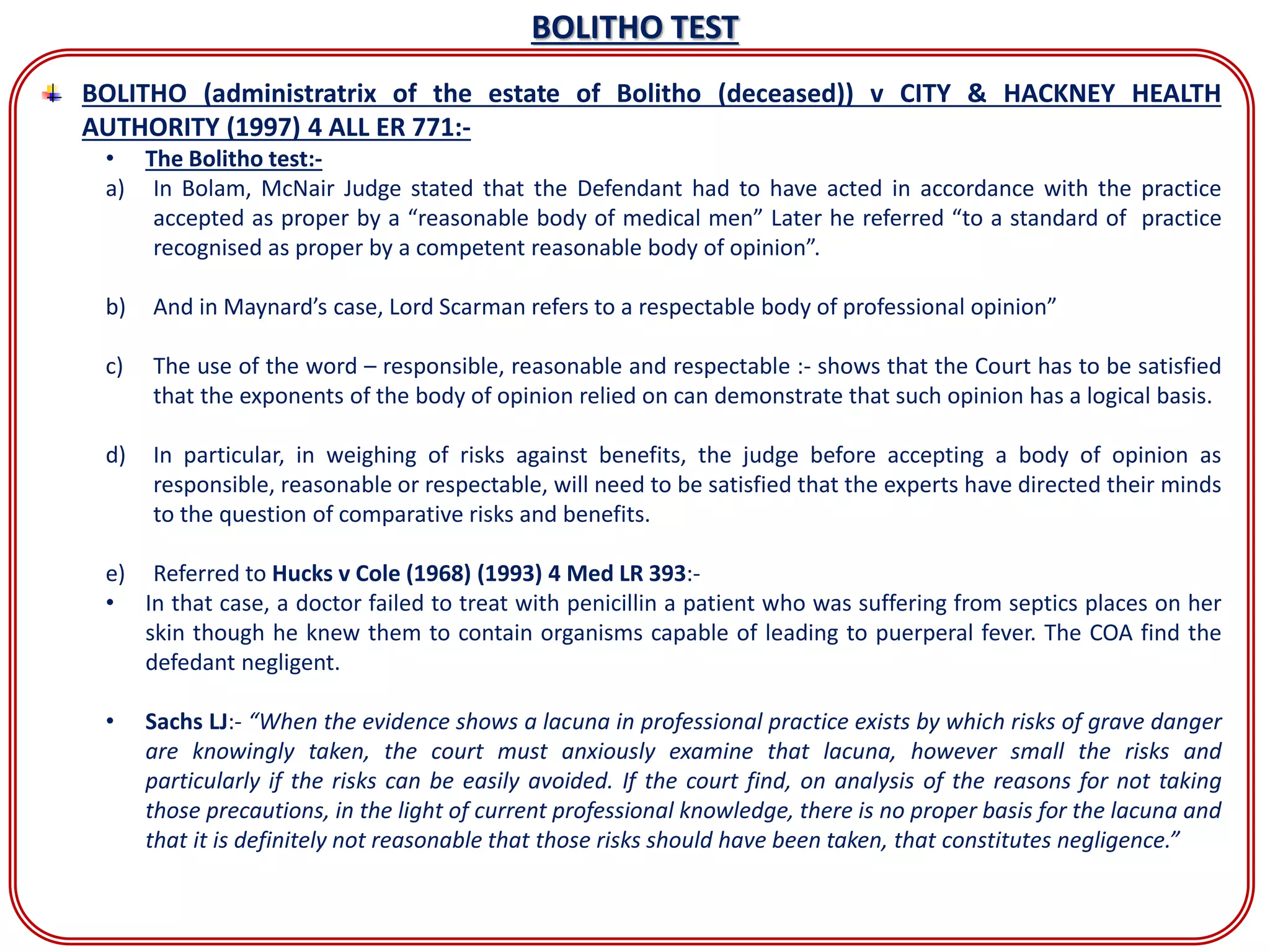Judicial approach in medical negligence in malaysia | PPTX