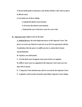 Judicial branch notes 1 | DOC | Law