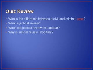 Judicial branch review | PPT