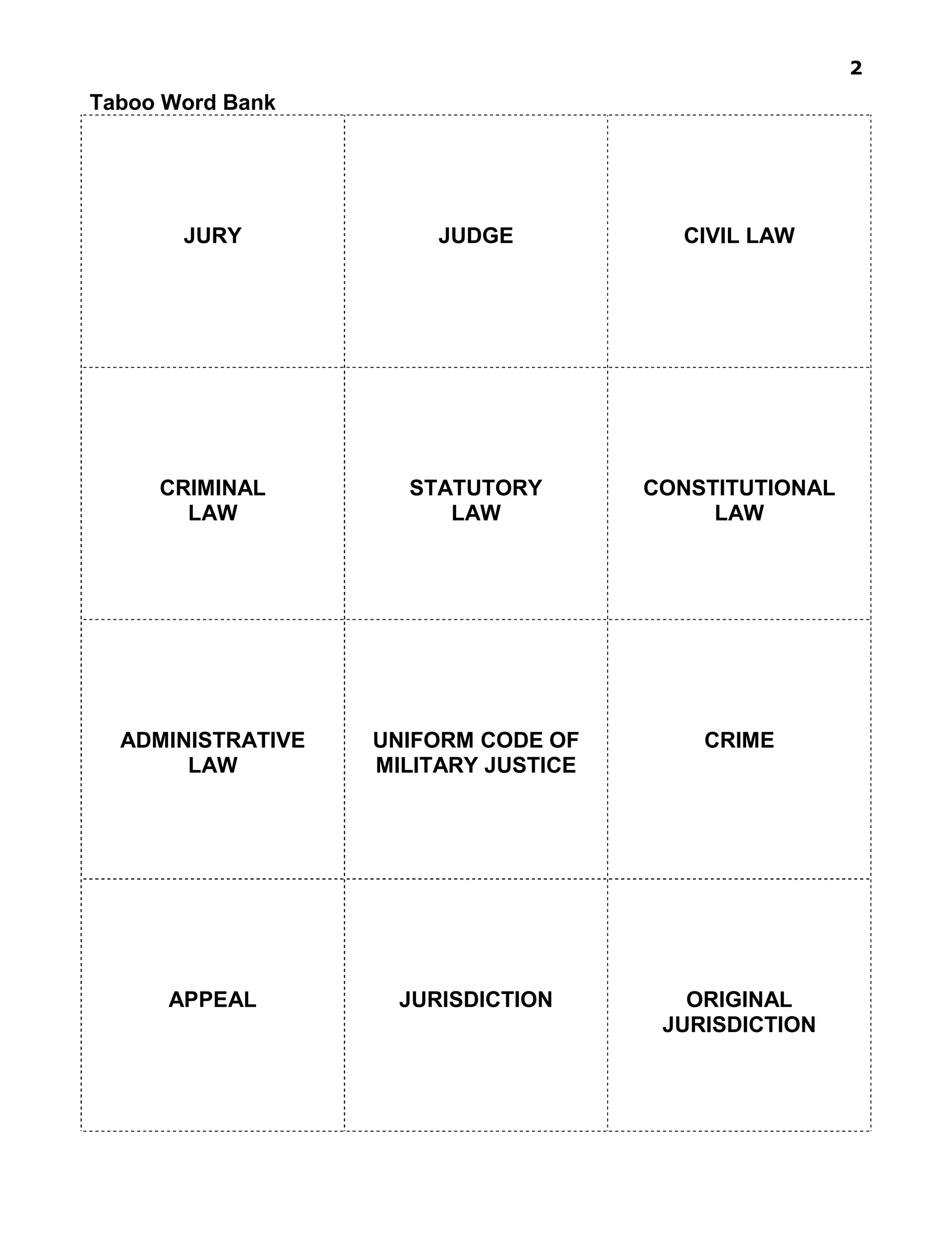 Judicial branch Review Game | PDF