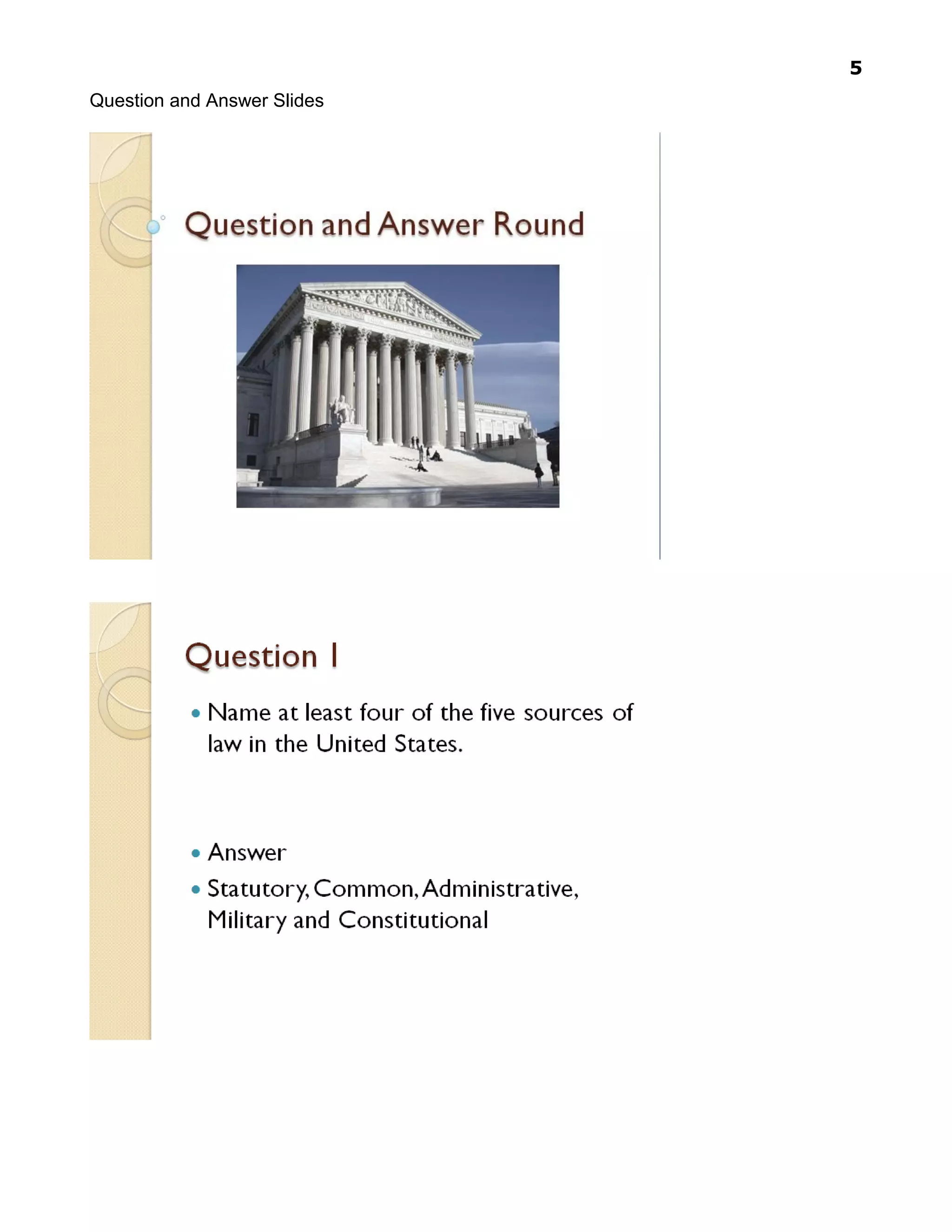 Judicial branch Review Game | PDF