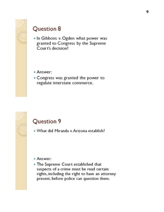 Judicial branch Review Game | PDF