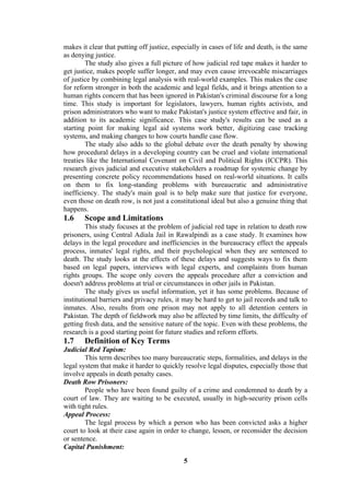 Judicial Delays in Appeals of Death Row Prisoners.docx