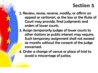 ARTICLE 8 JUDICIAL DEPARTMENT | PPT