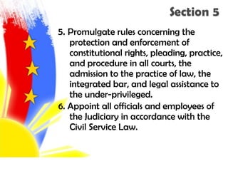 ARTICLE 8 JUDICIAL DEPARTMENT | PPT