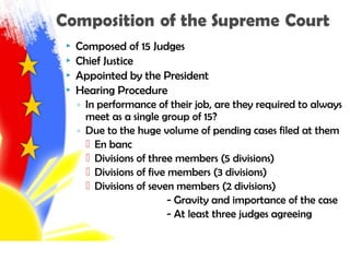 ARTICLE 8 JUDICIAL DEPARTMENT | PPT