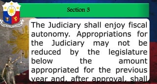 Judicial Department | PPTX