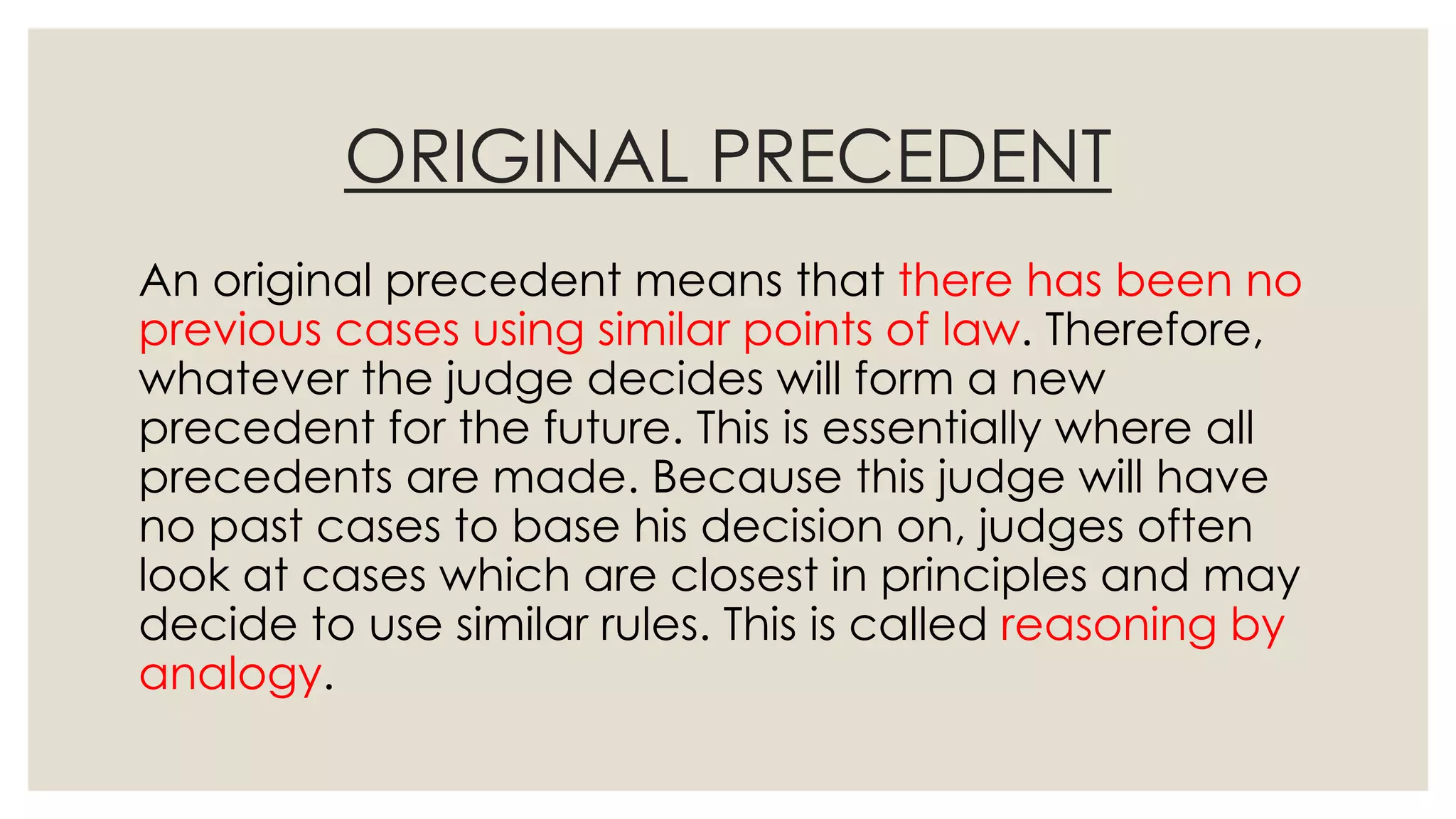 Judicial precedent revision aid | PPTX