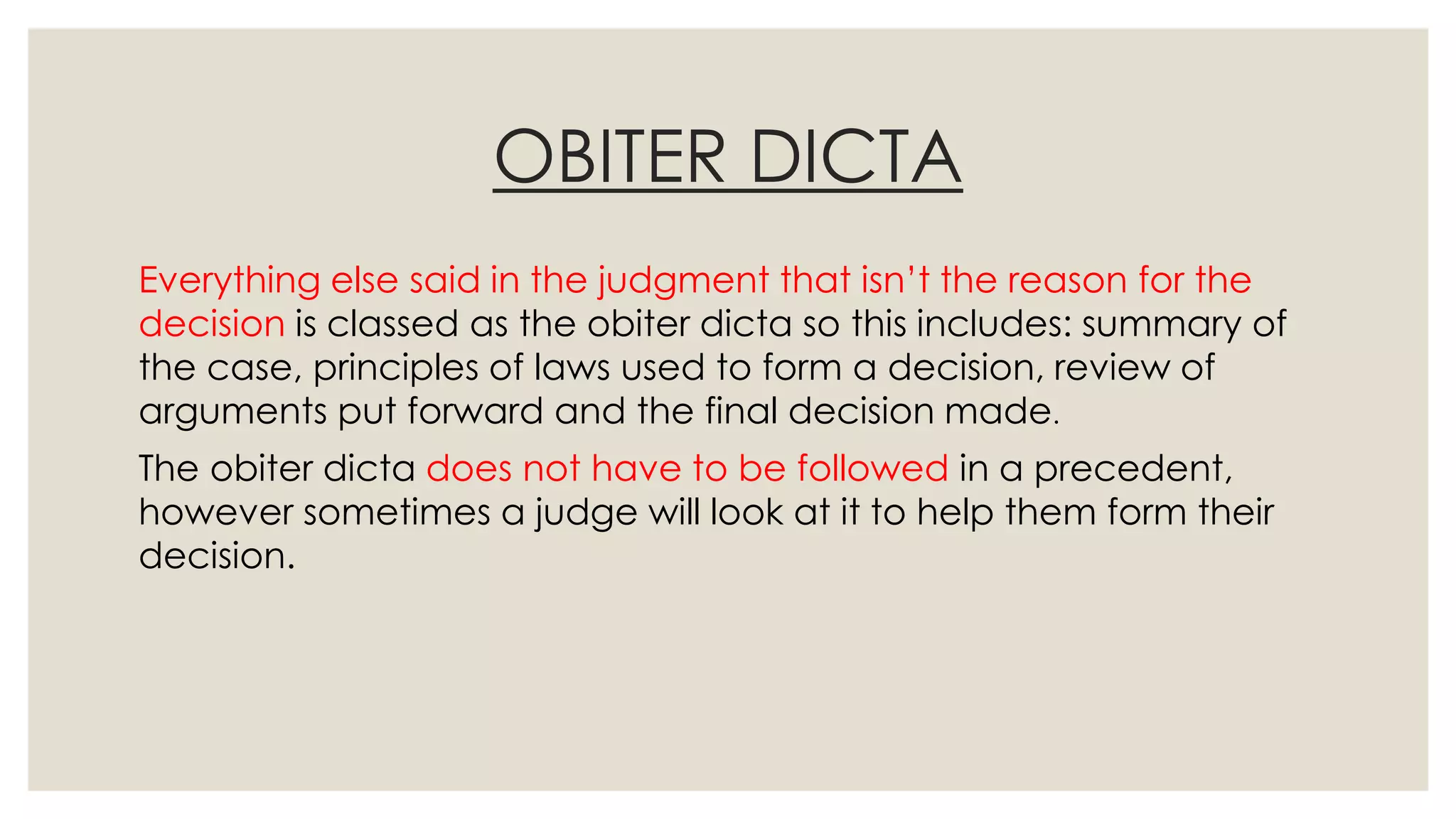Judicial precedent revision aid | PPTX