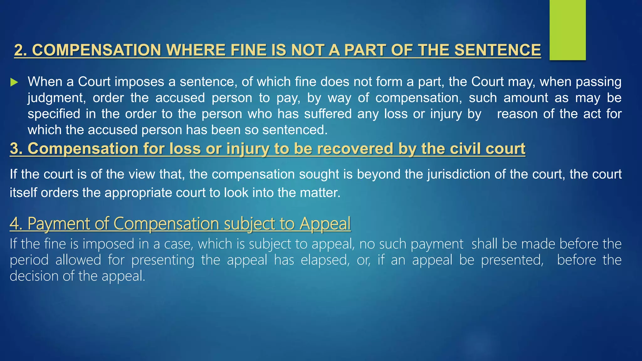 victim compensation under Indian criminal system | PPTX