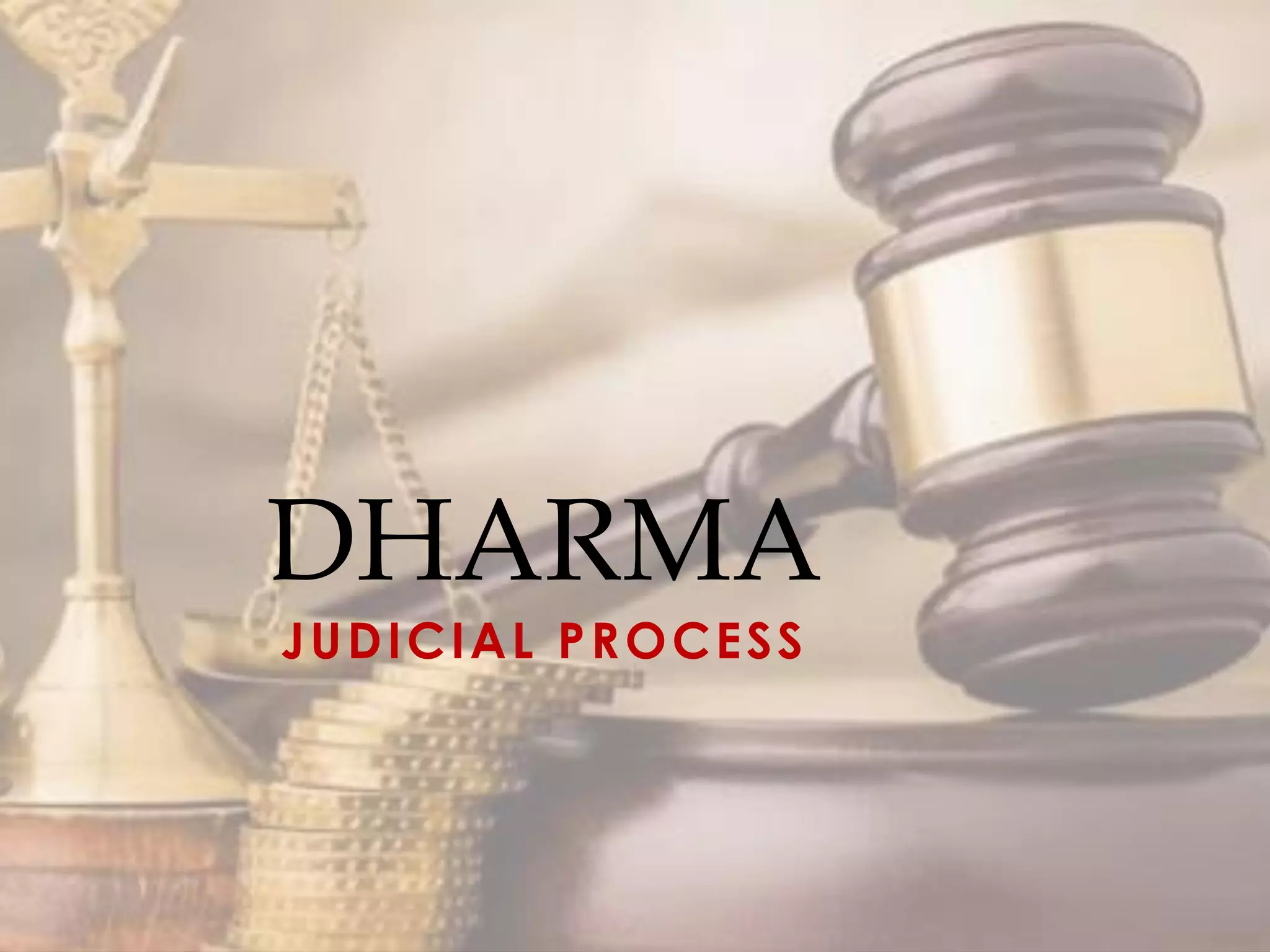 Dharma- Judicial Process | PDF