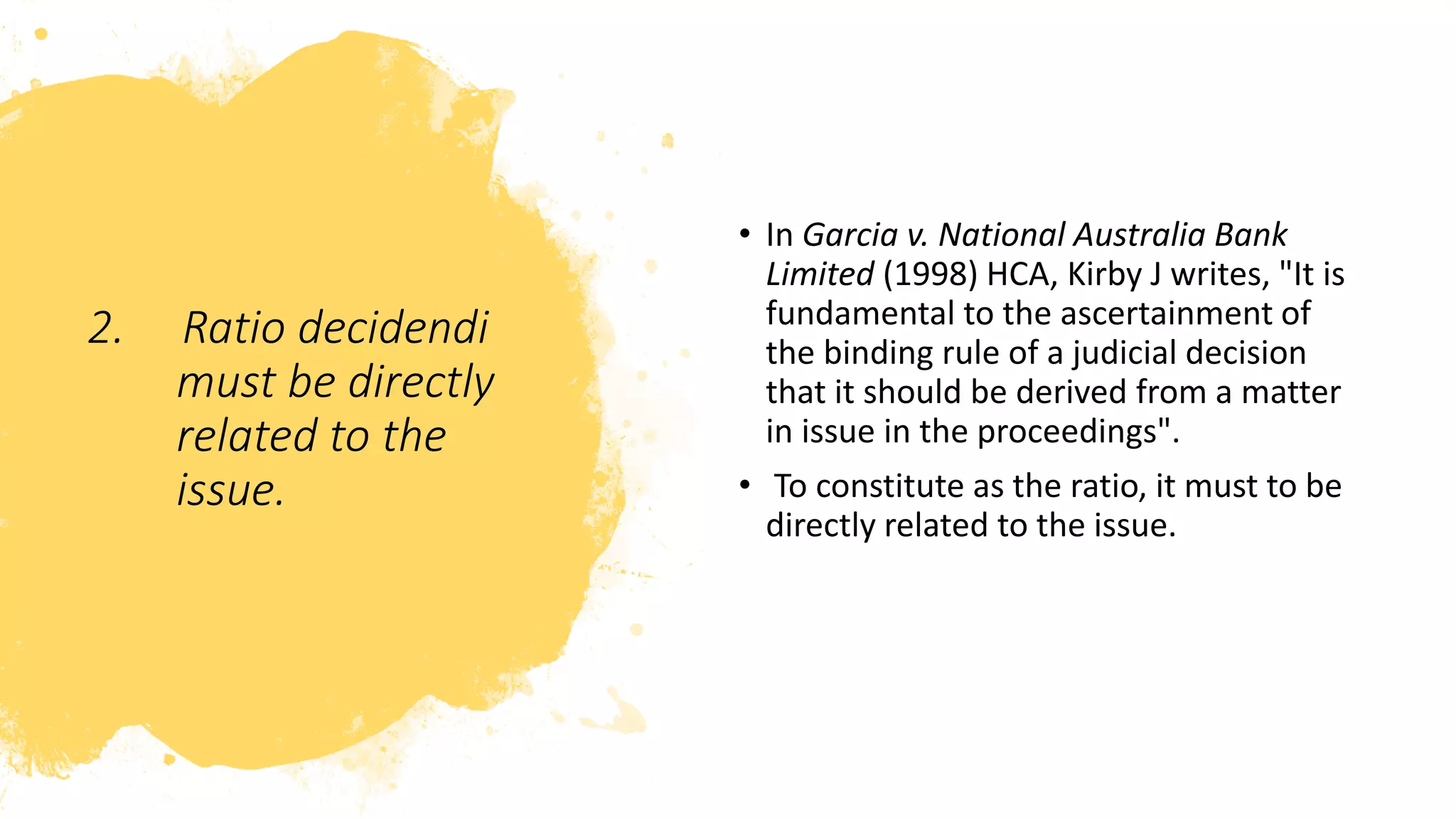 RATIO DECIDENDI | PPTX
